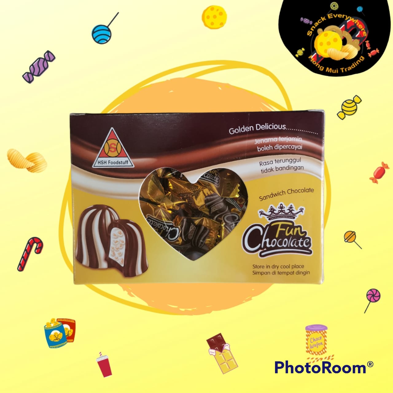 Akiko Fun Chocolate Sandwich Chocolate 360g【零食/Snack/Keropok】 | Lazada