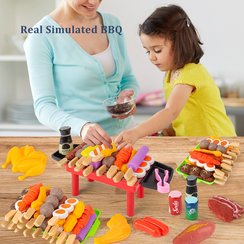 Meettoy Children BBQ Toy Plastic BBQ Kitchen Toys Play Chef Children's ...