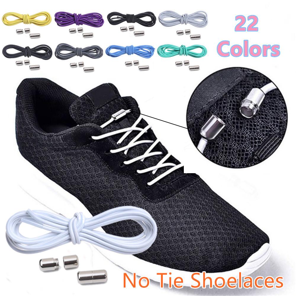 22 Colors Fashion Fast Lacing for Kids Adult Shoestrings Elastic Lock ...