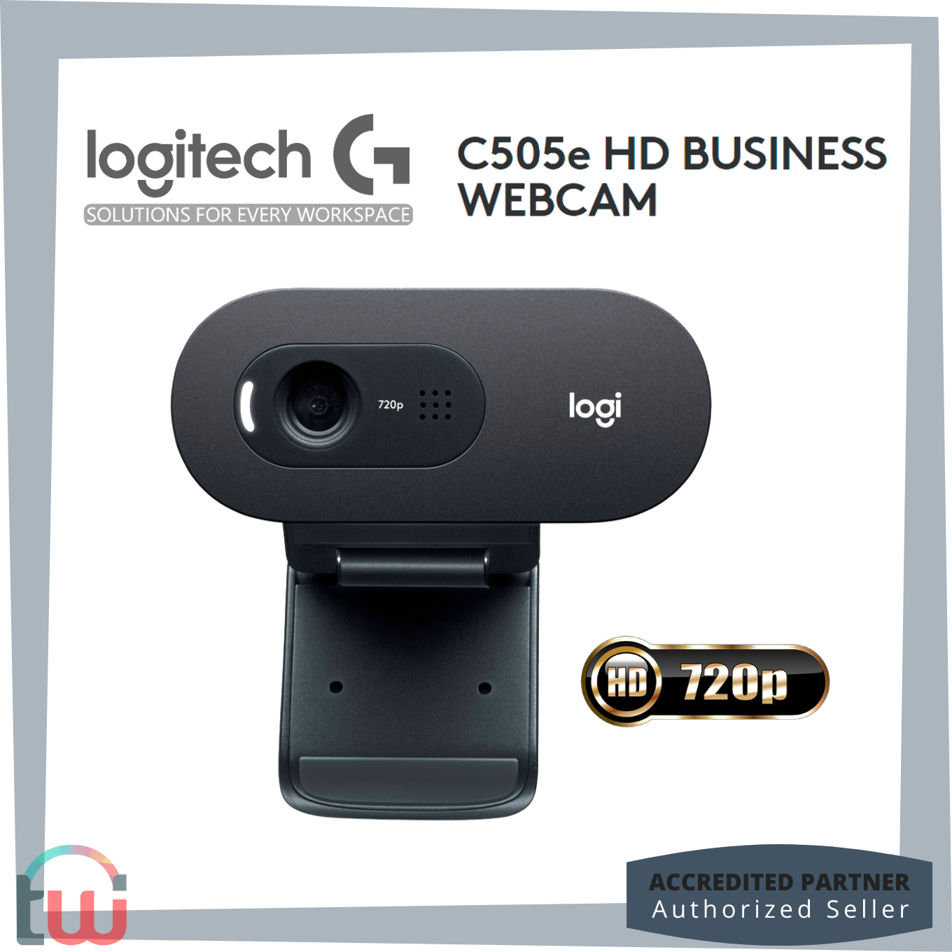 LOGITECH Webcam C505e Budget HD Home and Business Meeting Video ...