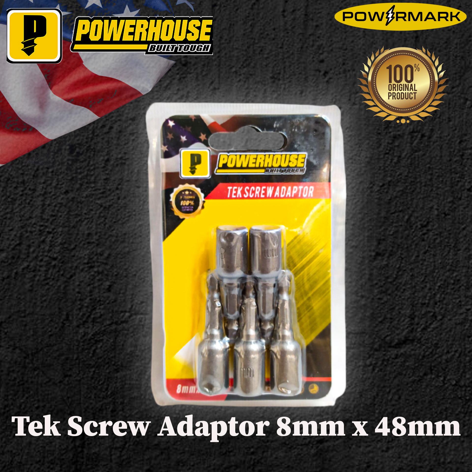 POWERHOUSE Tek Screw Adaptor 8mm X 48mm POWERHOUSE PAC Lazada PH