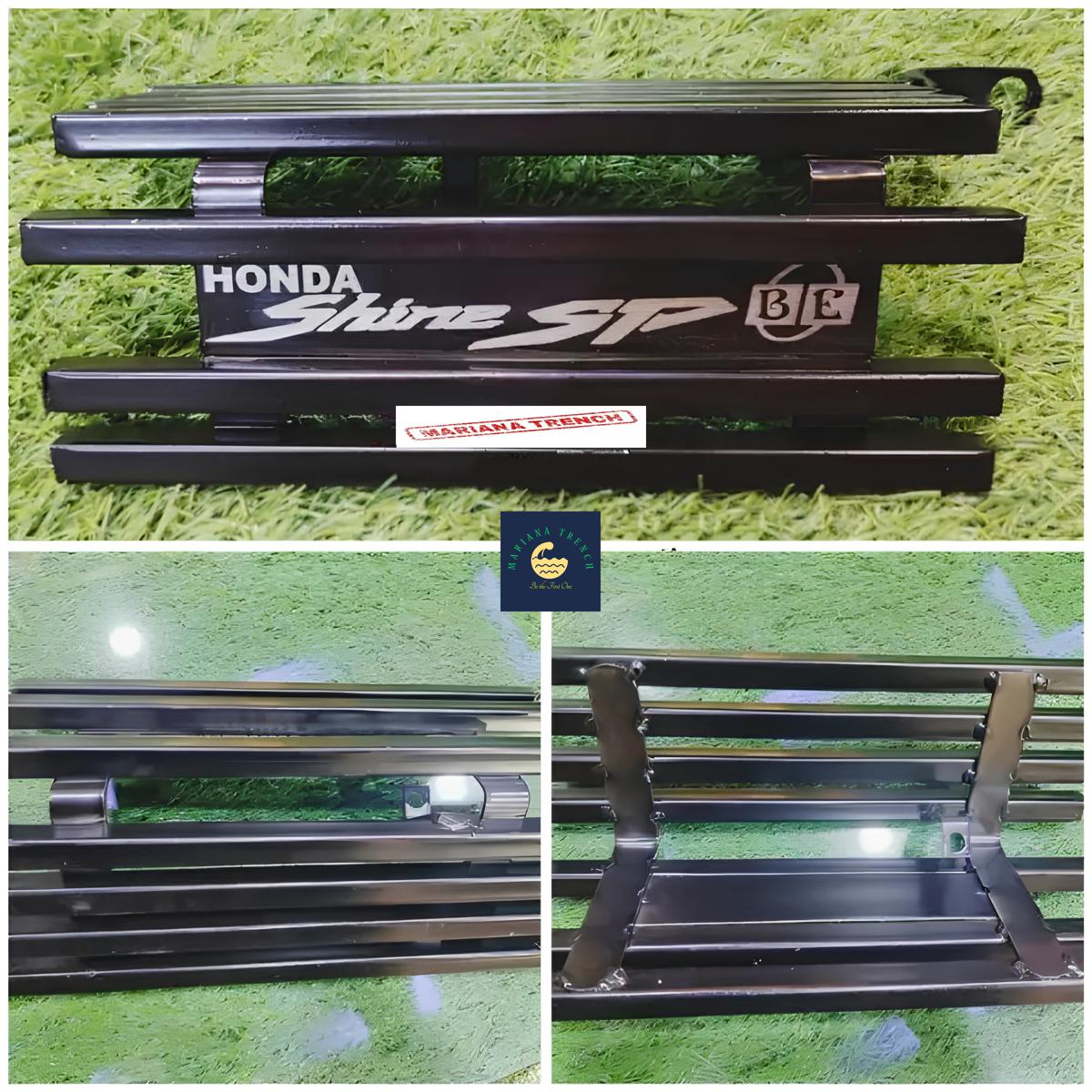 Honda Shine SP Bike Silencer Cover Silencer Guard Black Metal Box ...