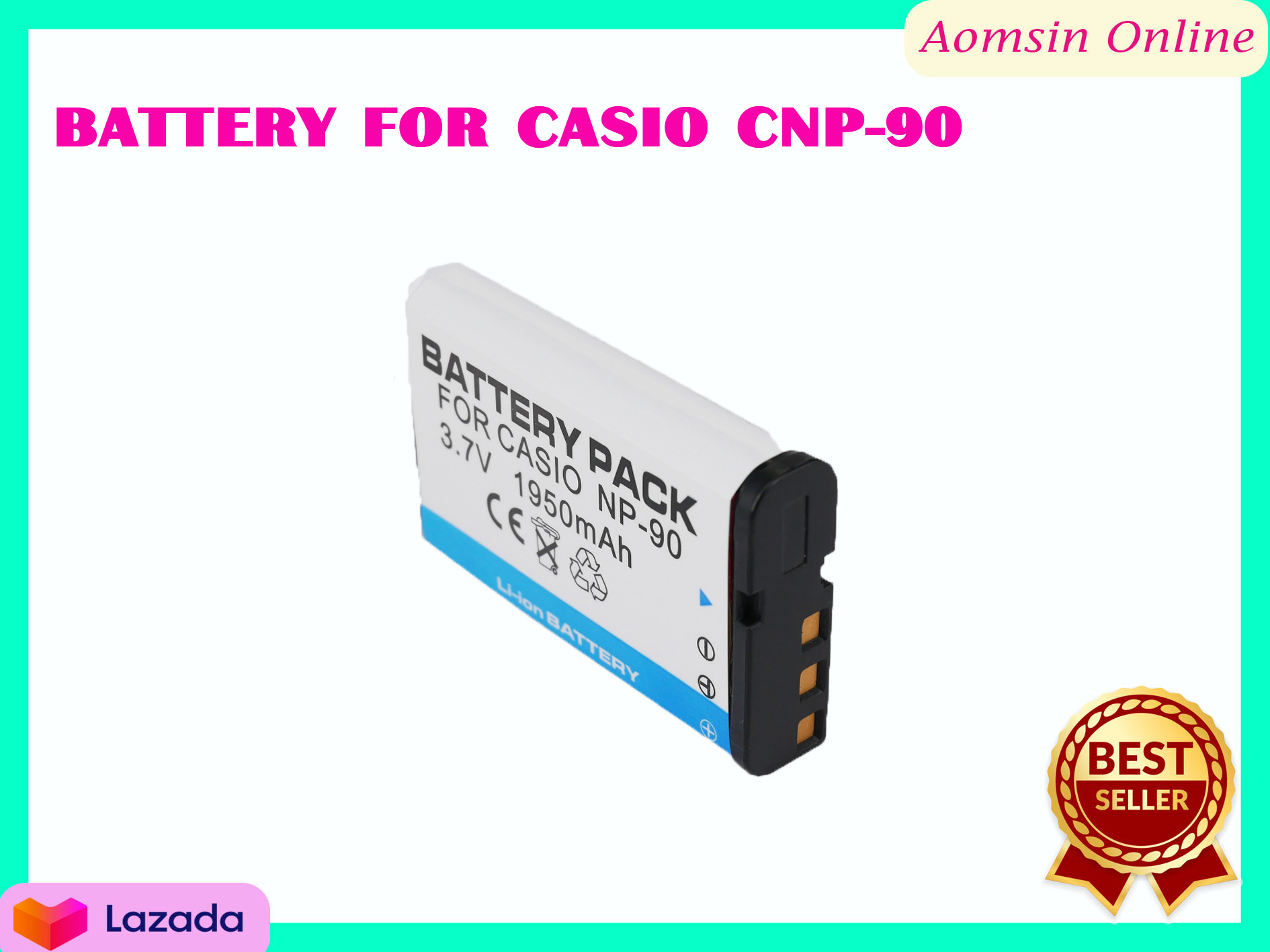 แบตกล้อง รหัสแบต NP-90 / CNP90 แบตเตอรี่กล้องคาสิโอ Casio Exilim EX-H10 EX-H15 EX-H20 EX-FH100 ...