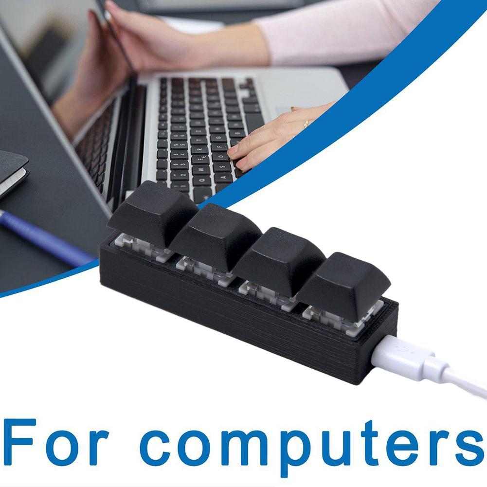 Portable Mini 2/3/4 Keys Function Keyboard Programmable Keys And ...