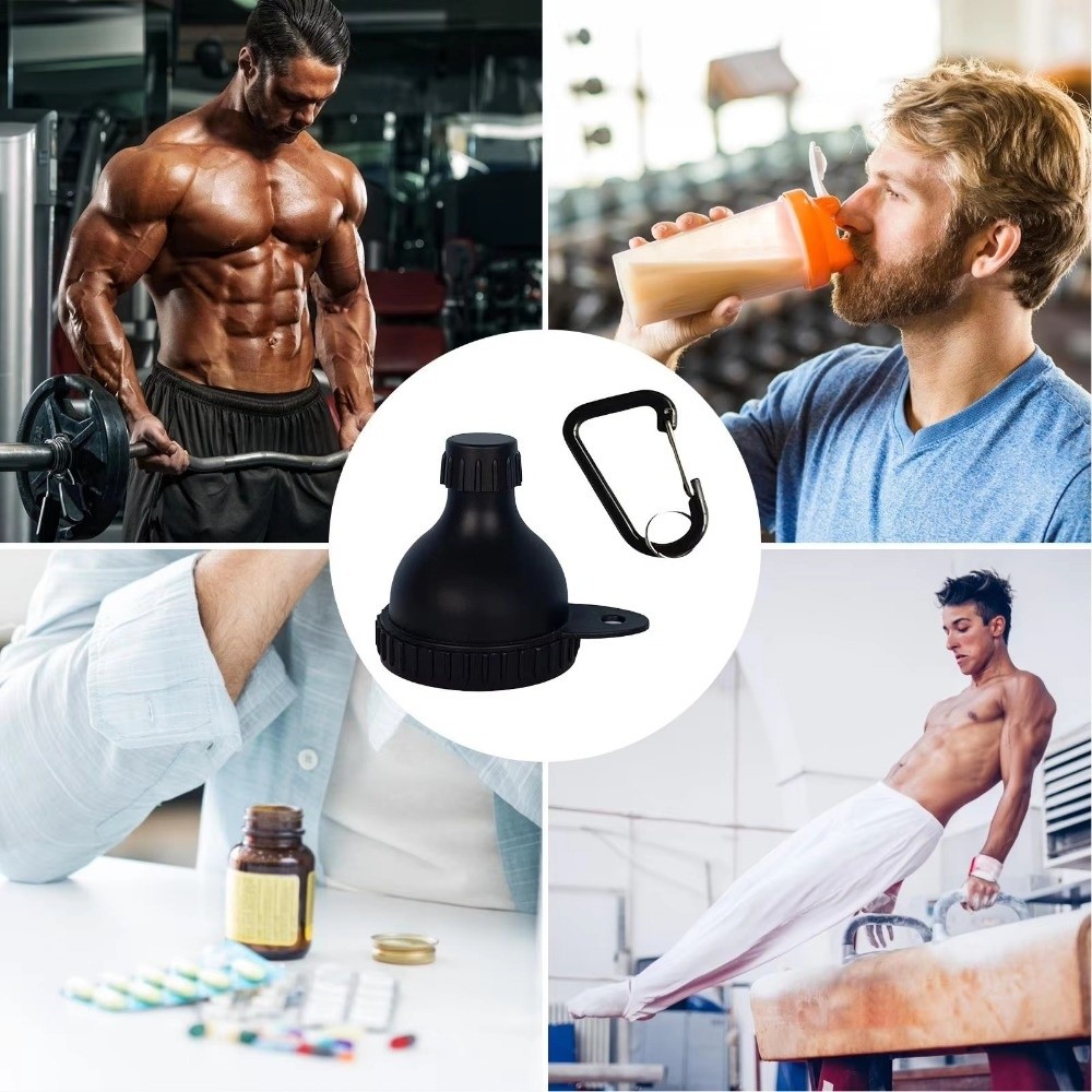 Mini 15g/50ml Protein Powder Bottle Leak Proof Reinforced Cap Protein ...