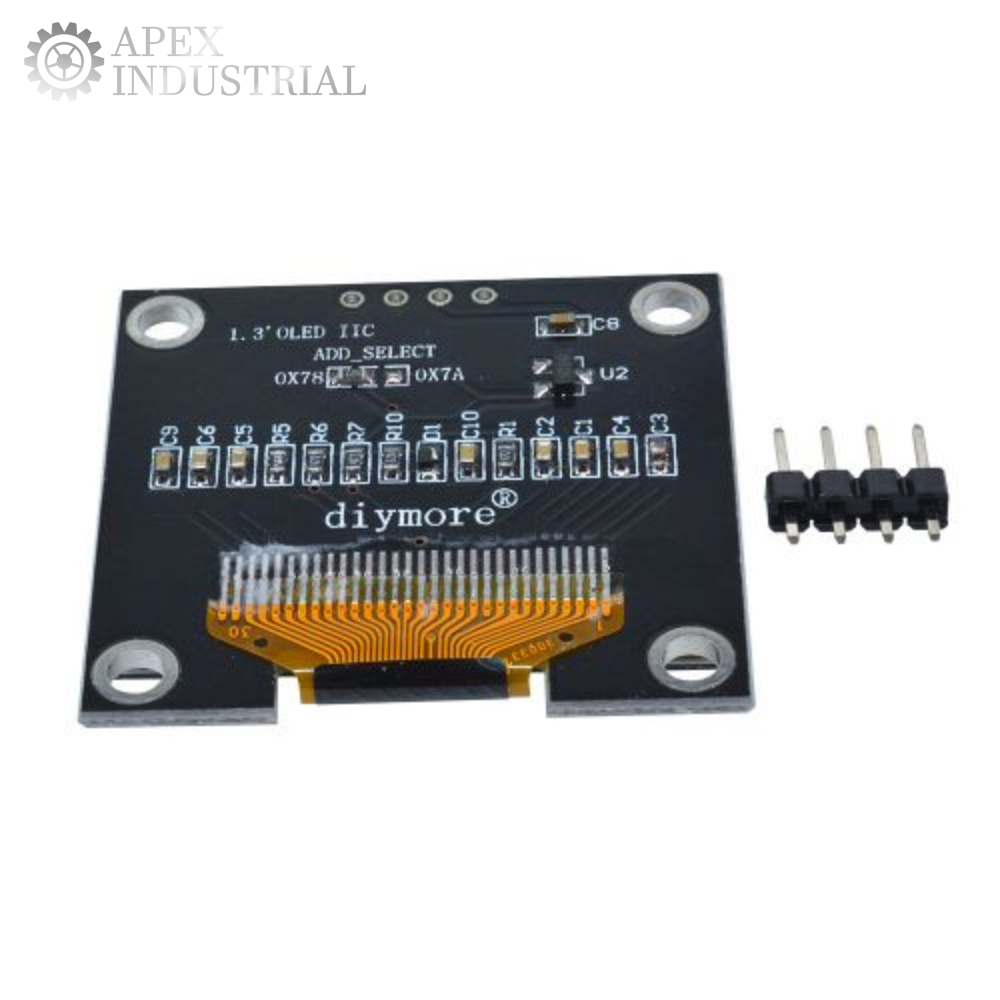 1.3" OLED Display Module White/Blue Color Drive Chip SH1106 128X64 1.3 ...