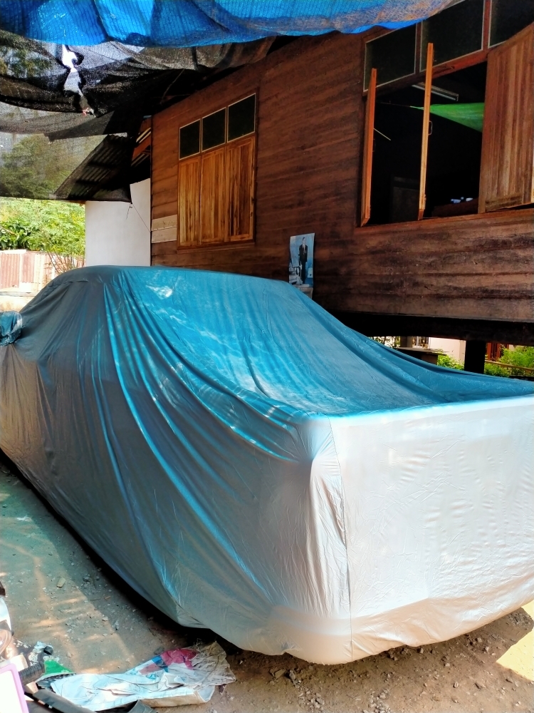 ผ้าคลุมรถยนต์กระบะ คลุมเต็มคัน HI-PVC SIZE : XXL กันน้ำ กันฝุ่น กันแดด - FDCARCOVER - ThaiPick