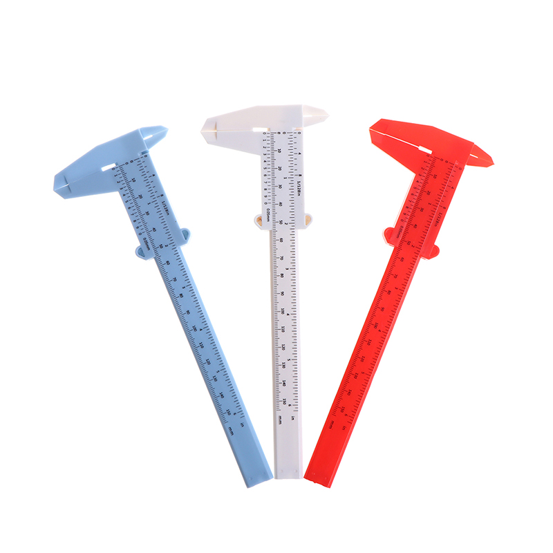 Tools 0-150mm double rule scale plastic Vernier caliper measuring ...