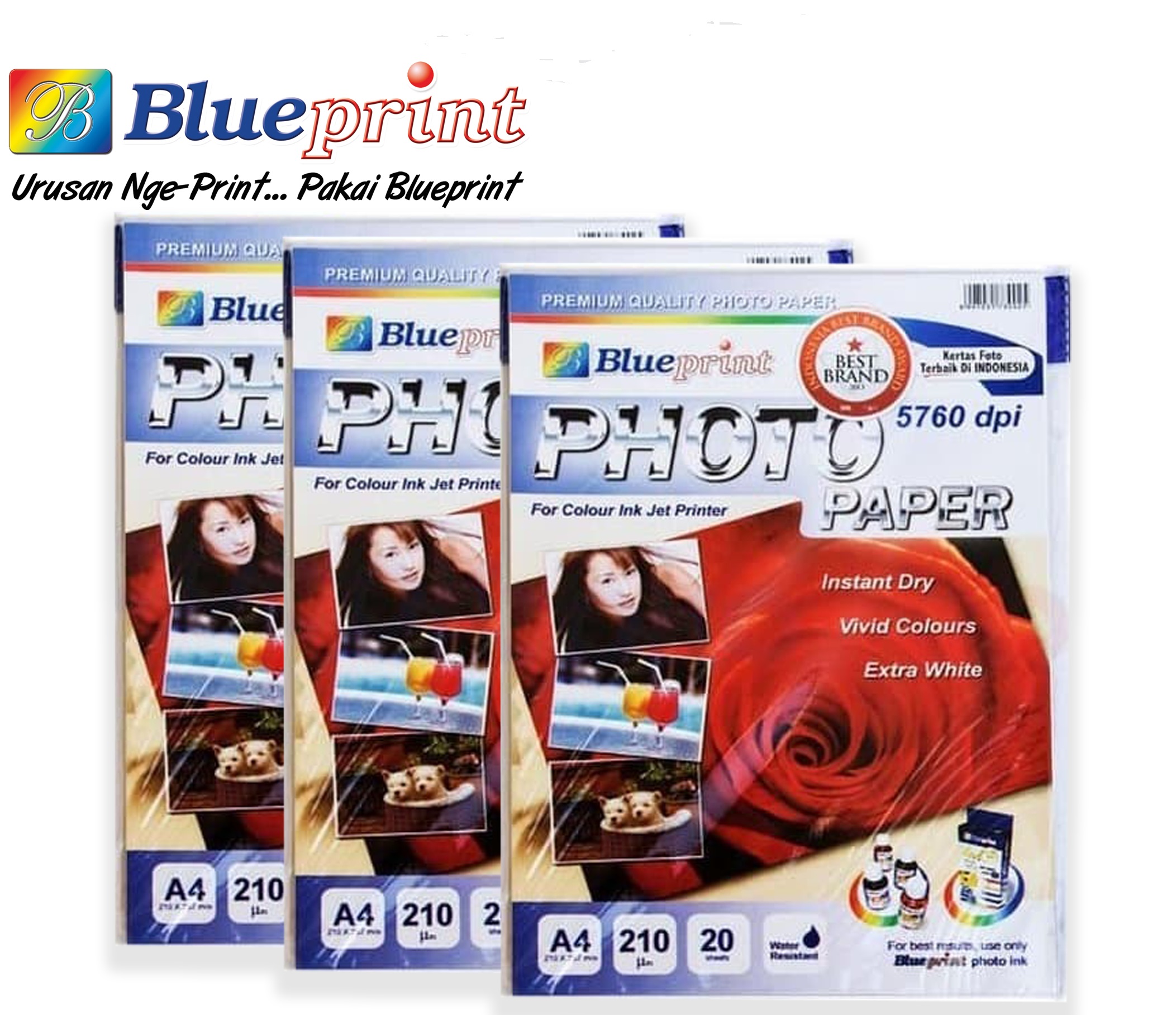 KERTAS / PAPER BLUEPRINT 210 GRM GLOSSY A4 | Lazada Indonesia