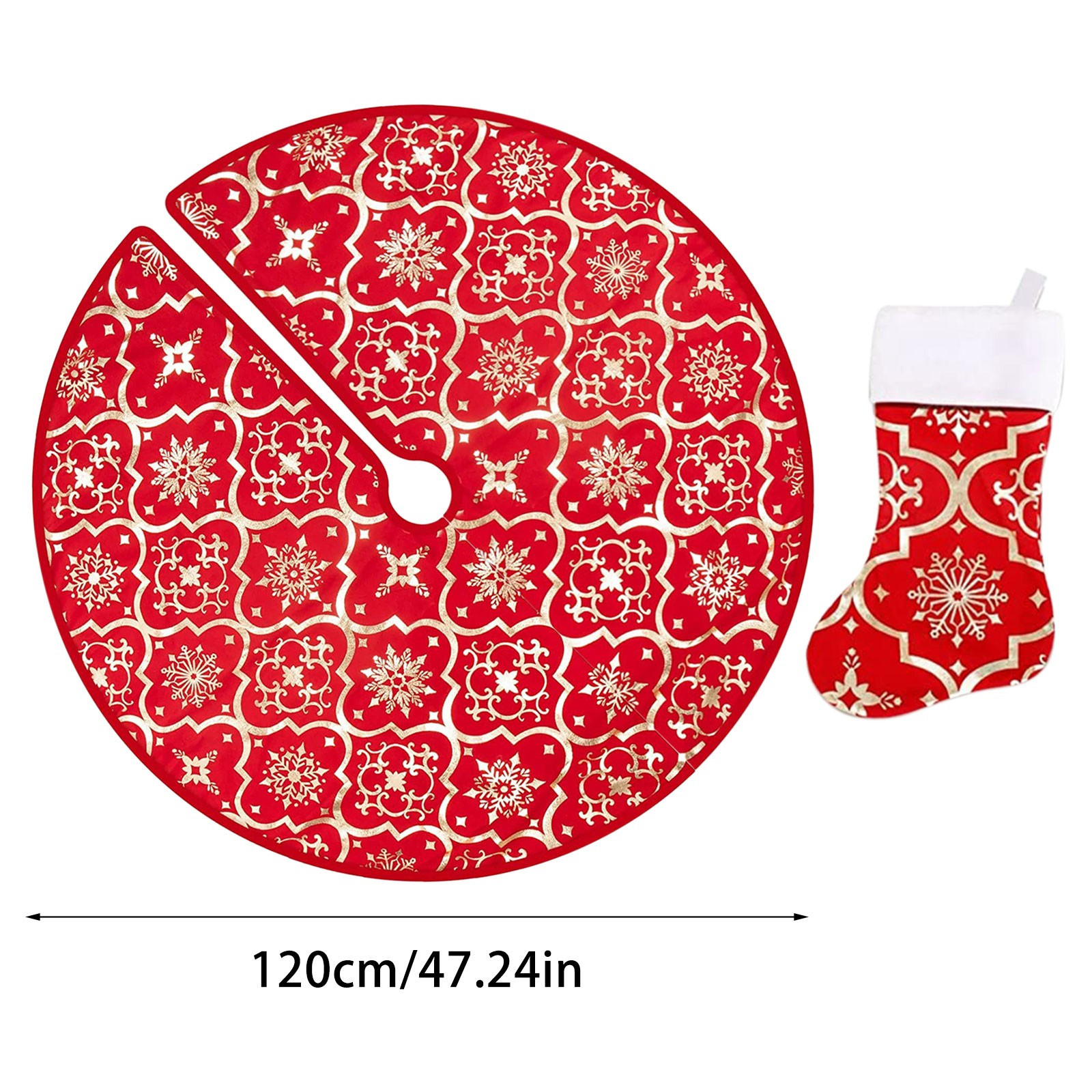 Plaided Christmas Tree Linen Skirt Christmas Tree Mat Tree Skirts ...