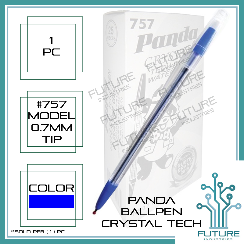 Ballpen Panda Crystal Tech Pen Water Gel Ballpens #757 Ball Pen Ball ...