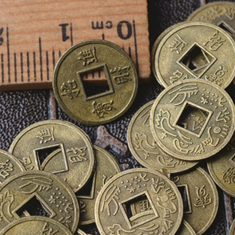 100Pcs Feng Shui Coins Ancient Chinese I Ching Coins For Health Wealth ...