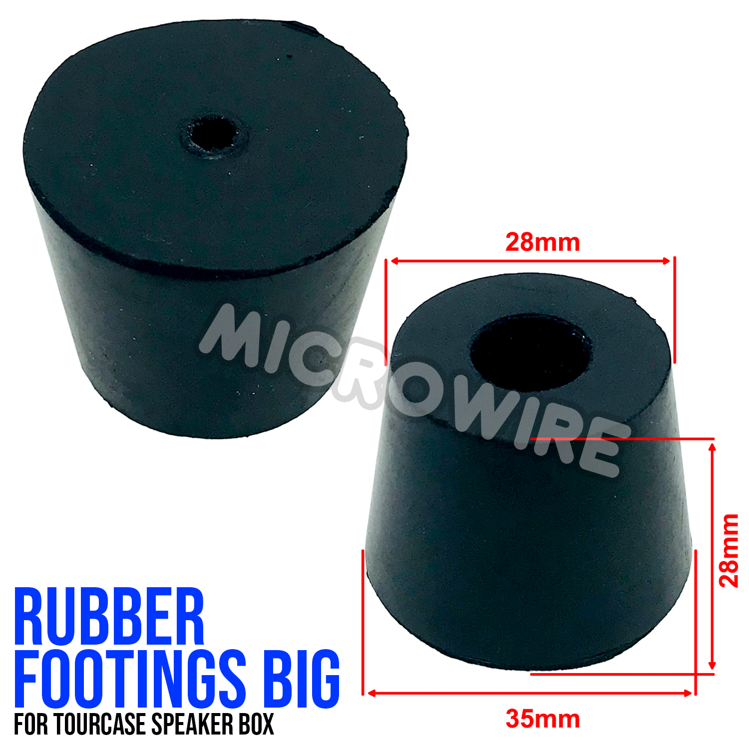 Recessed Rubber Feet Bumpers Footing (BIG) | Lazada PH
