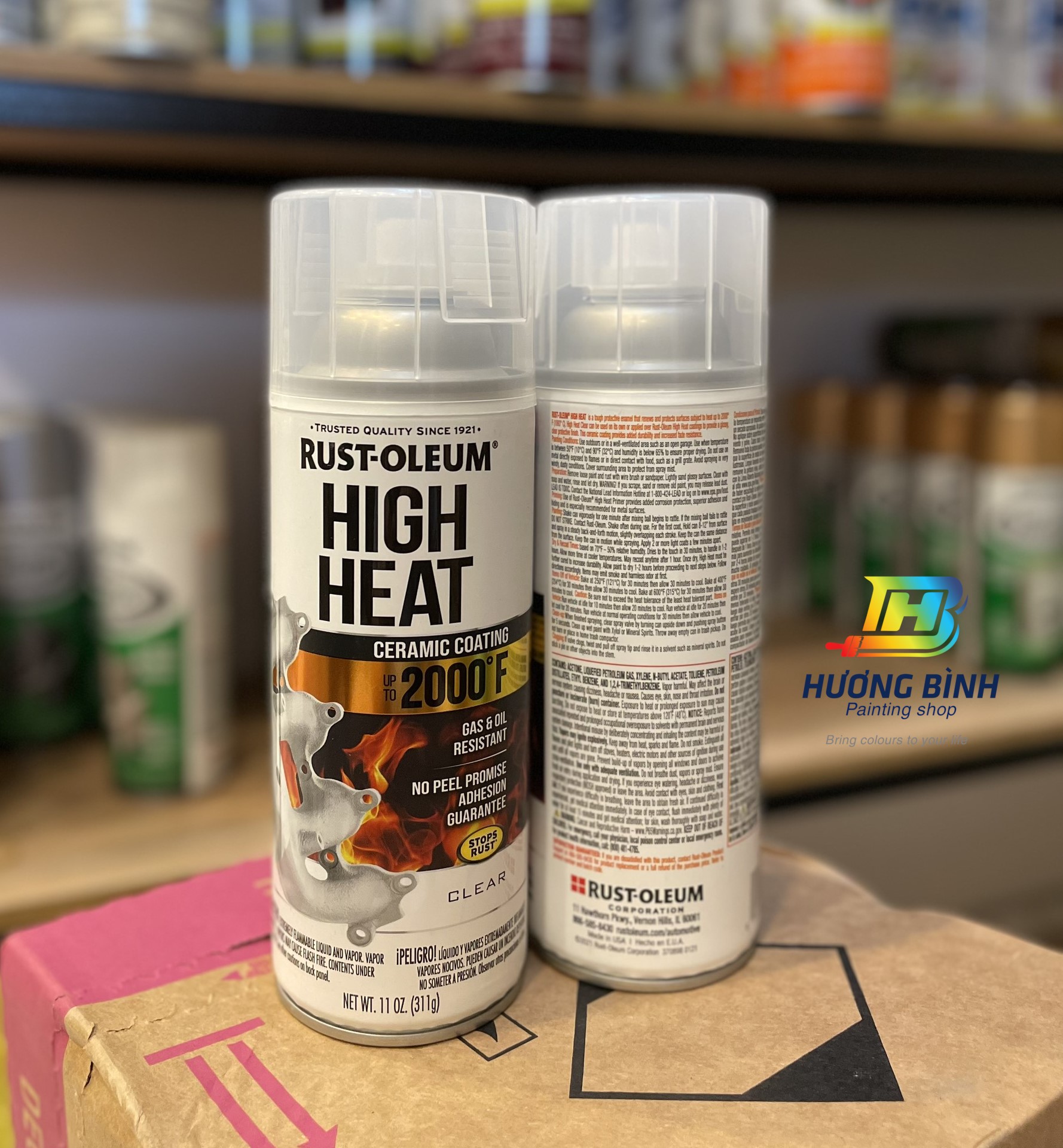 Sơn xịt chịu nhiệt Rust-Oleum High Heat Ceramic Coating 2000 độ F 1093 ...