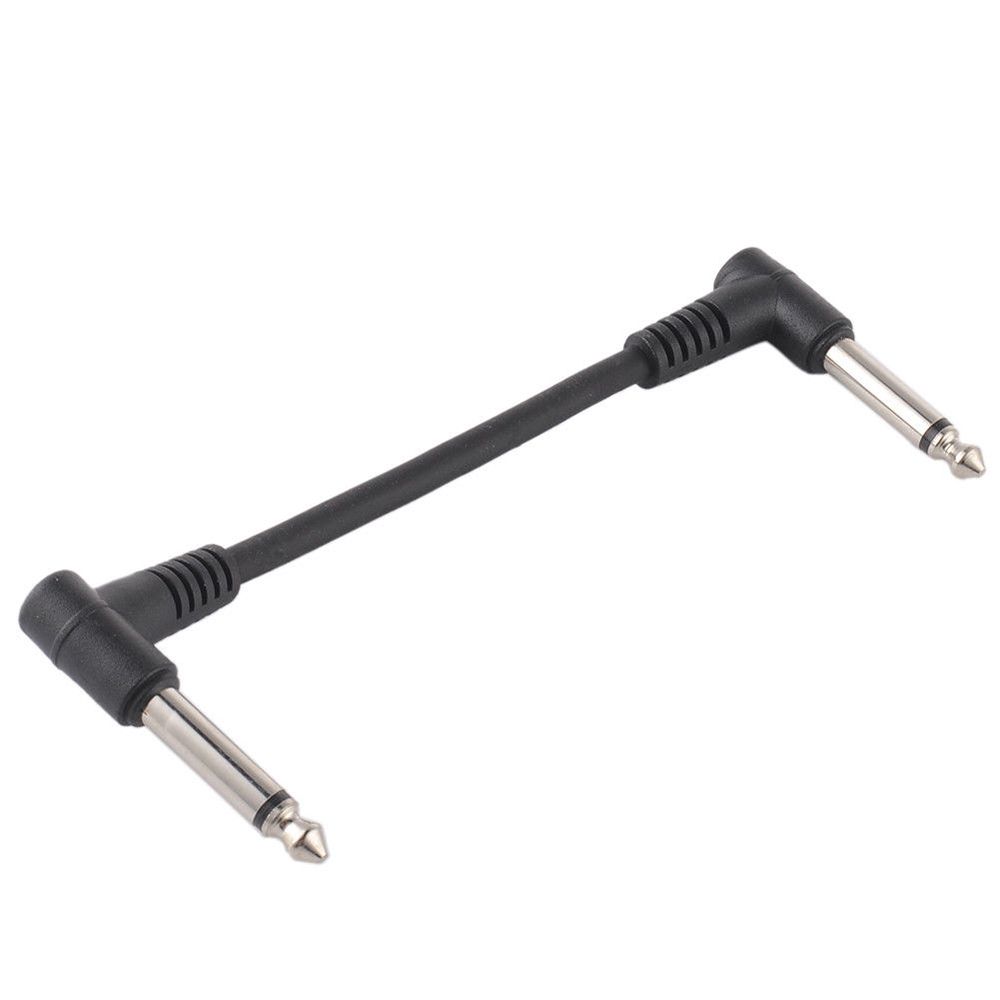 Useful Black Jumper Leads Audio Connector Universal 15cm Effect Pedal ...