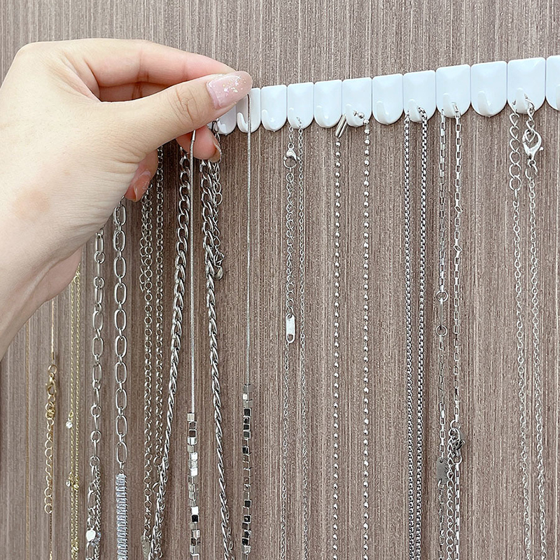 9Pcs/Set Adhesive Paste Wall Hanger Storage Jewelry Display Jewelry ...