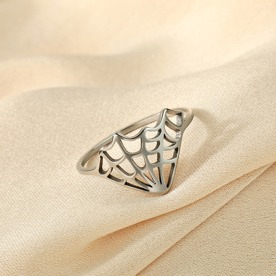 Must-have】Popular spider web ring spider web ring joint ring men's and ...