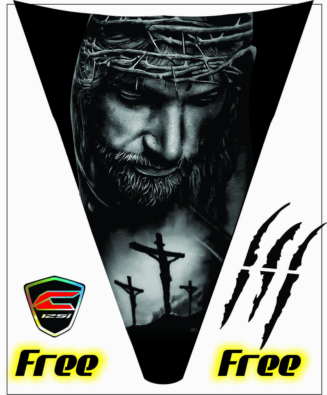 honda click version 2 sticker front panel | Lazada PH