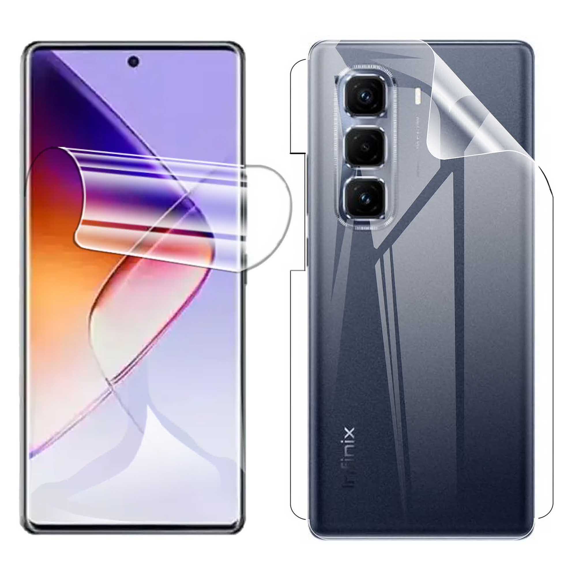 Infinix Hot 50 Pro Plus Front & Back Jelly Protector Back Jelly ...