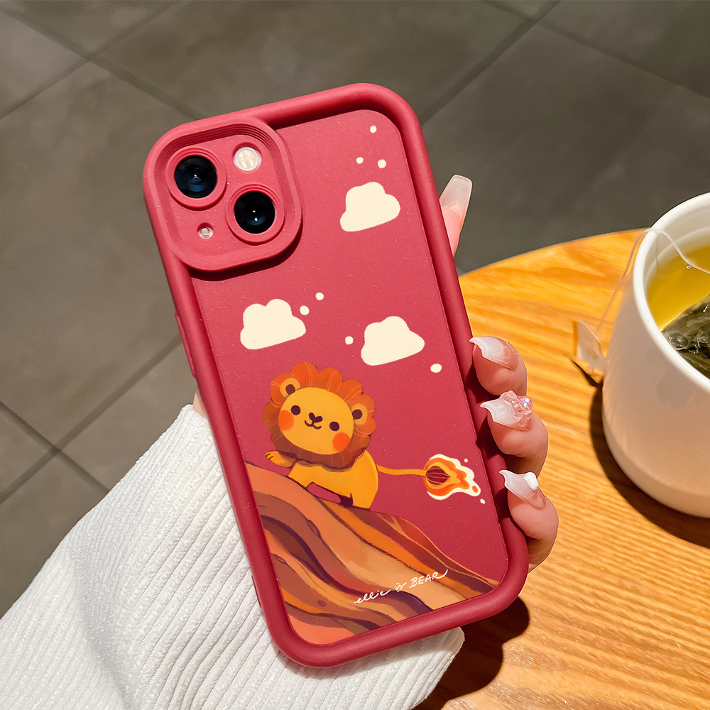 UCUC for Samsung A15 A15 5G Back Cover Cute Lion Ladder Camera Soft ...