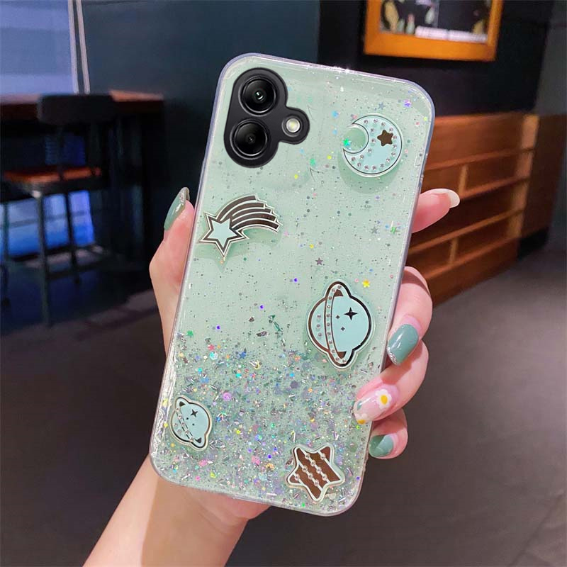 Phone cover Galaxy A06 A16 Back case Sparkling Soft Transparent ...