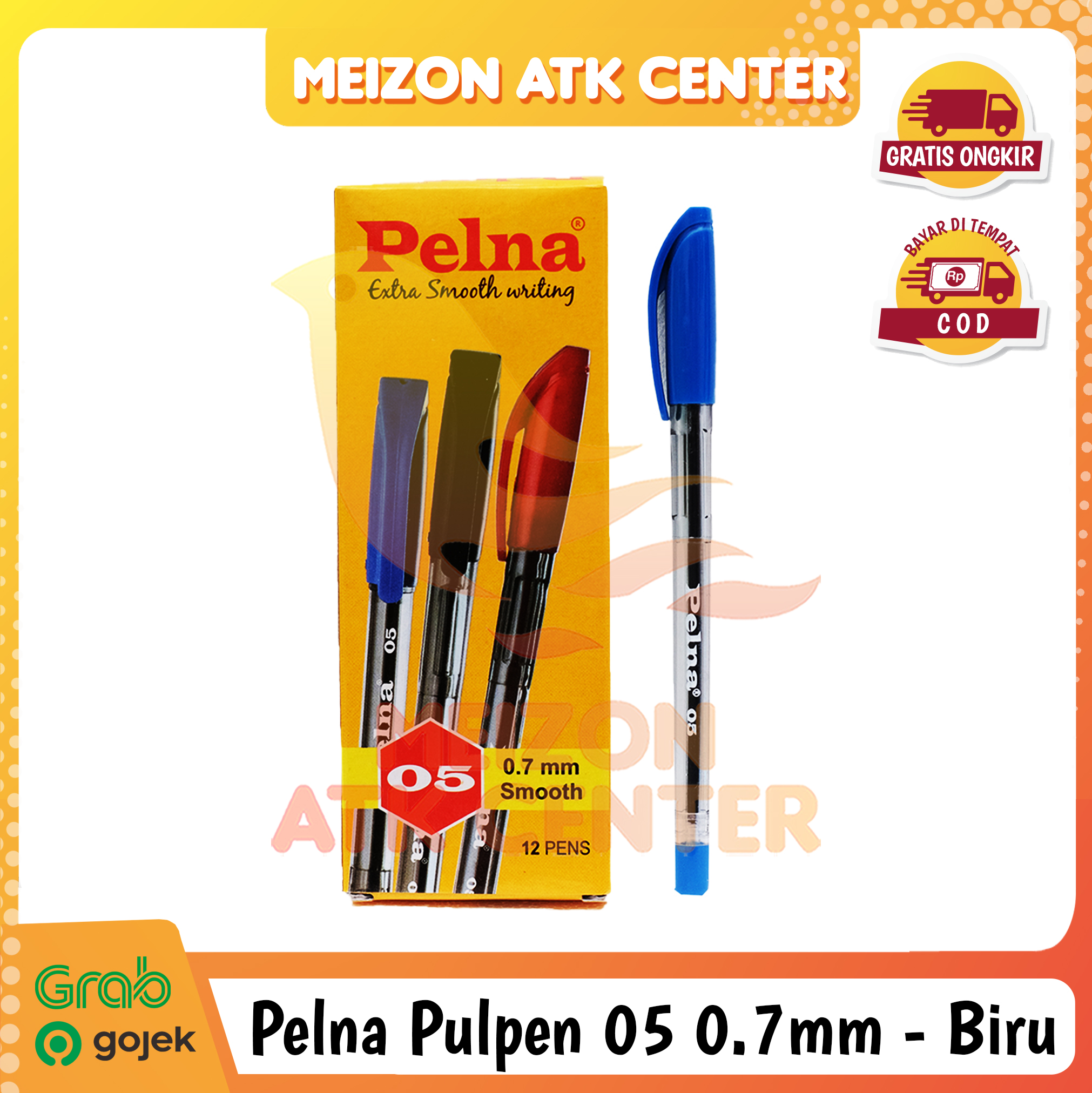 PELNA Pen Semigel 05 0.7mm Pulpen Pena Ballpoint [1 LUSIN] | Lazada ...