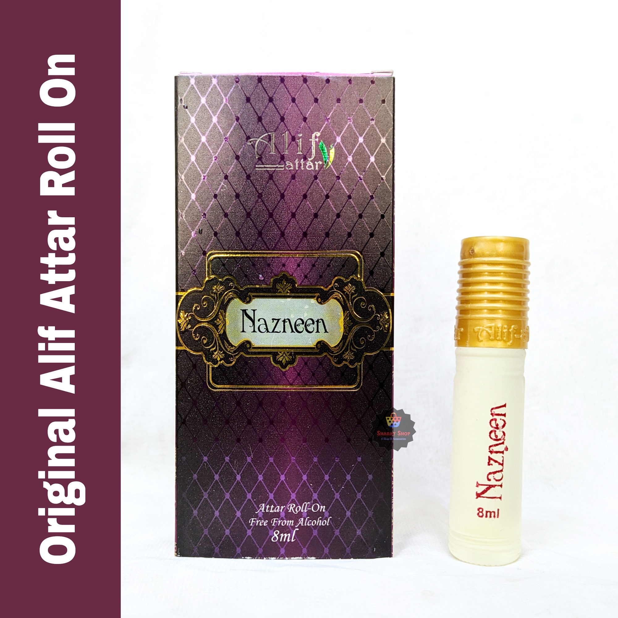 Alif Nazneen Attar Long Lasting Roll On Non Alcoholic Perfume (হালাল ...