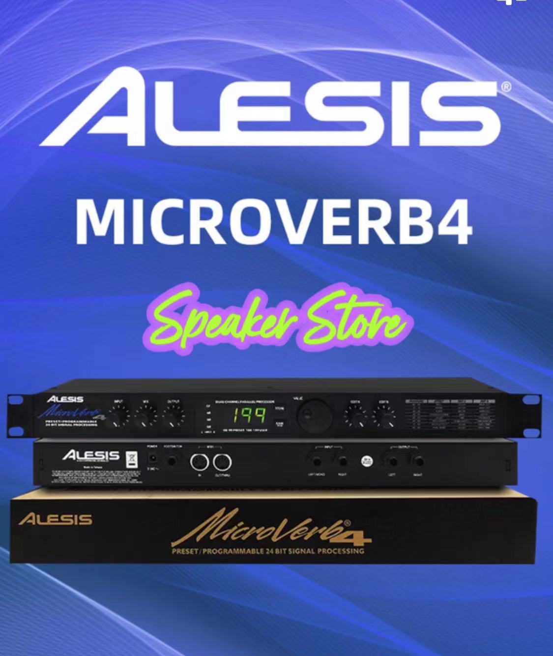 Alesis MicroVerb4 Digital MicroVerb4 and Multi-Effects Processor Audio ...