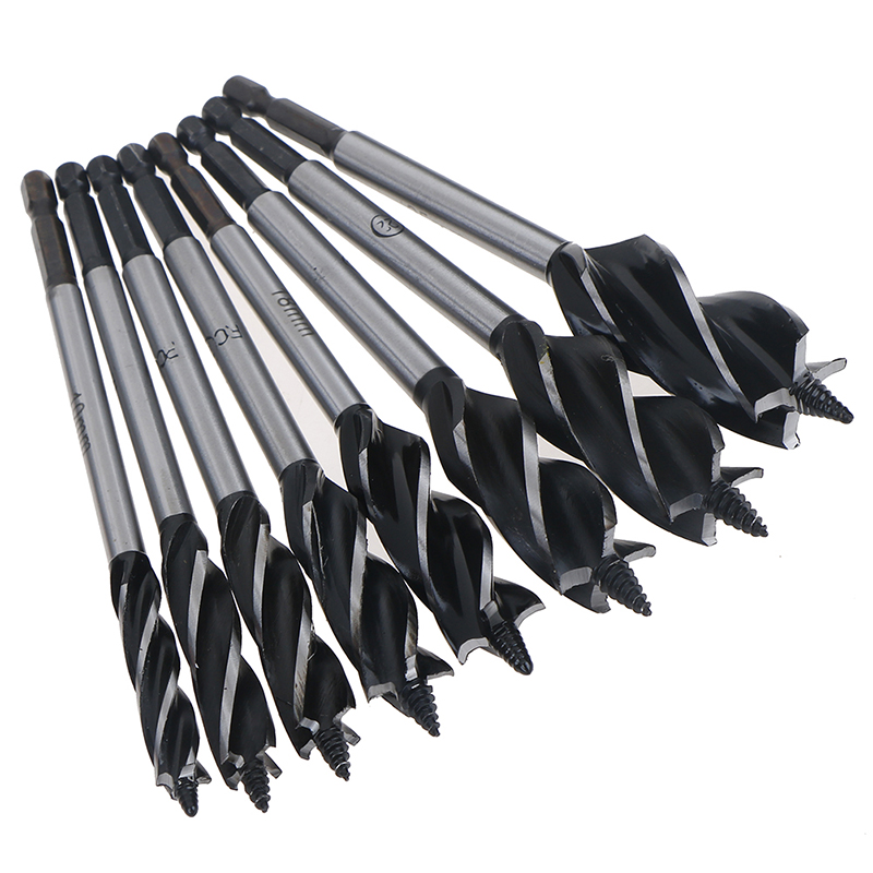 10-25mm Twist Drill Bit Set Wood Fast Cut Auger Carpenter Joiner Tool ...