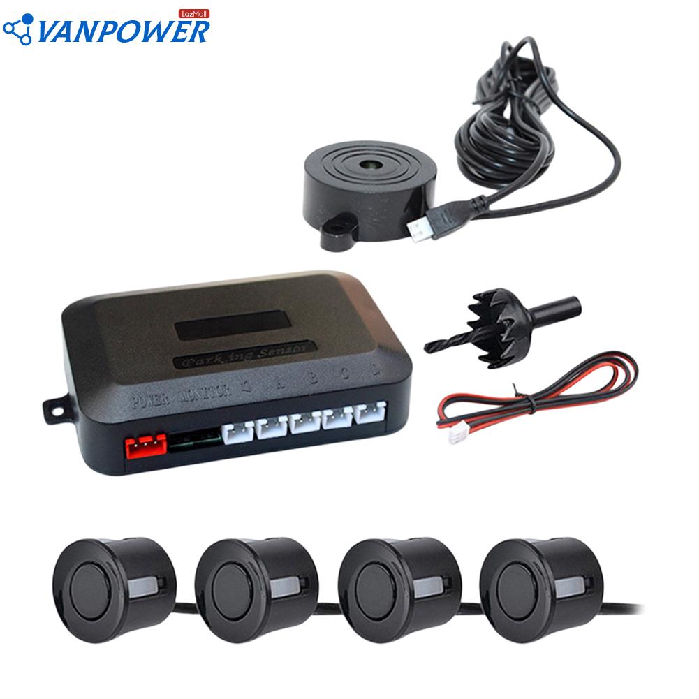 12V Car Parking Sensor Kit 4 Probe 22mm Backup Radar No Display ...