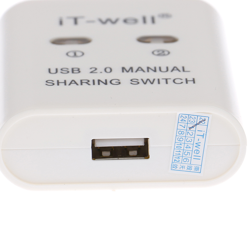USB Printer Sharing Device 2-Port Manual Kvm Switching Splitter Hub ...