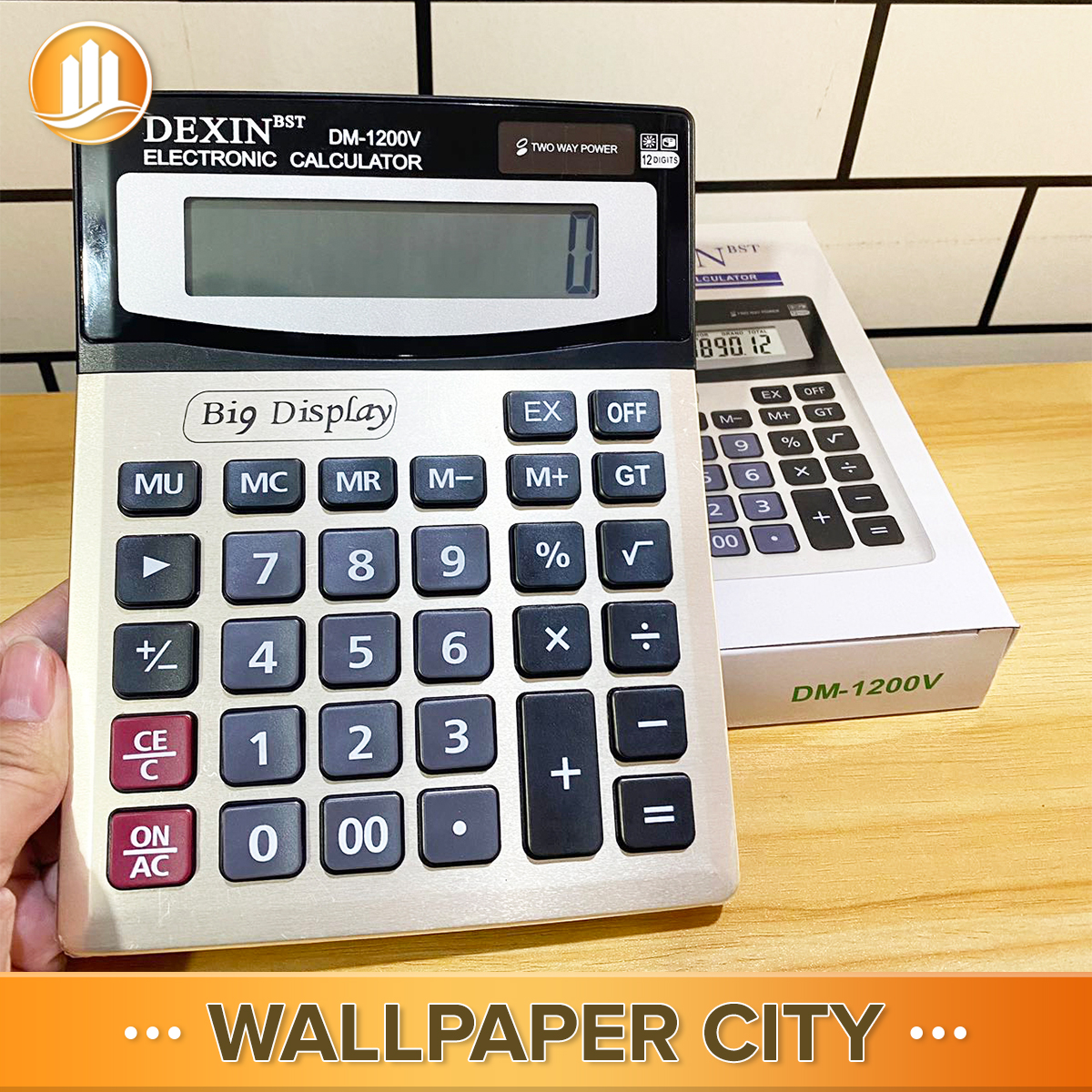 WPC Electronic Calculator Two Way Power 12 Digit Big Display | Lazada PH