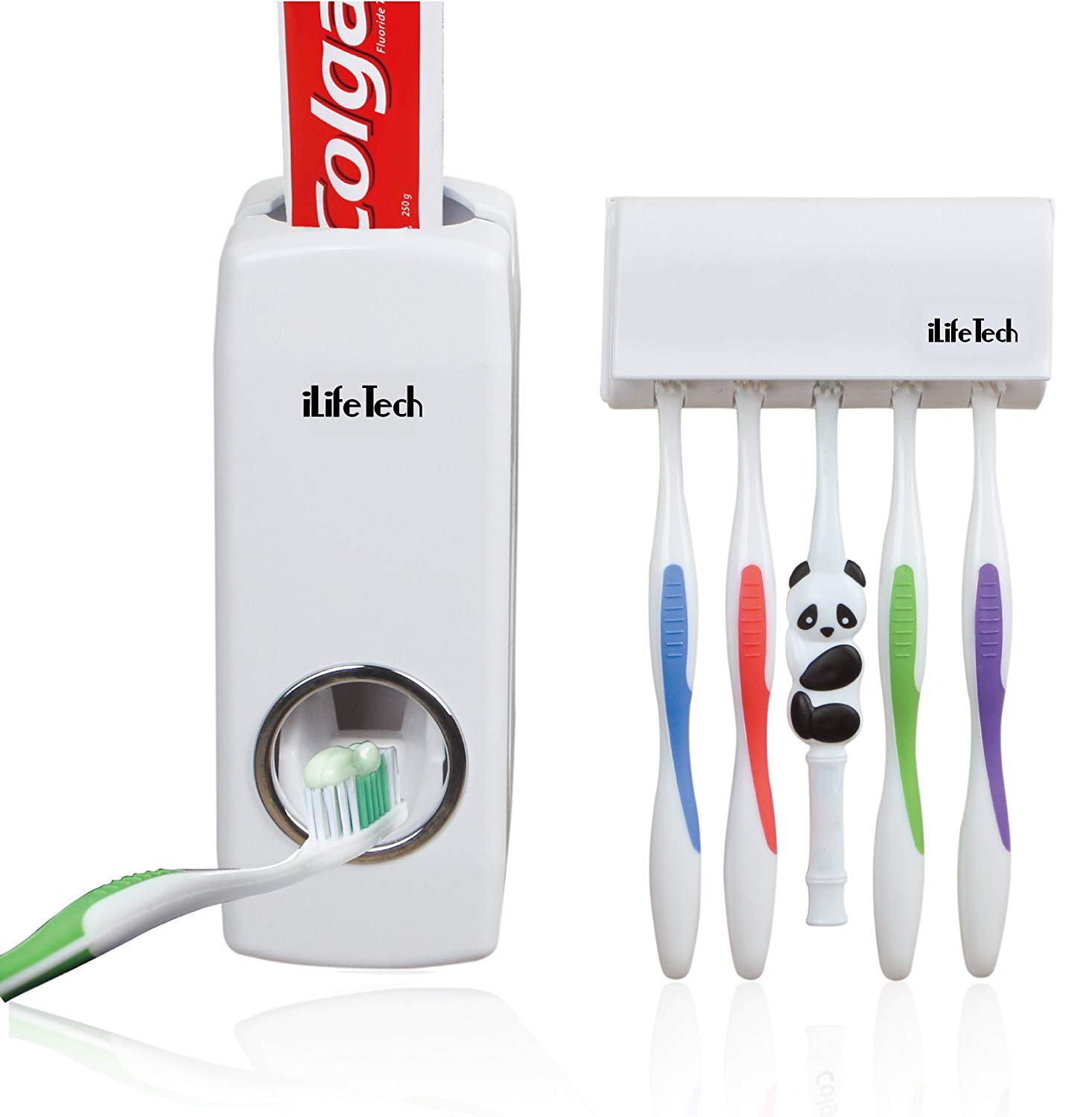 Toothpaste Dispenser Squeezing Device with Toothbrush Holder | Daraz.lk
