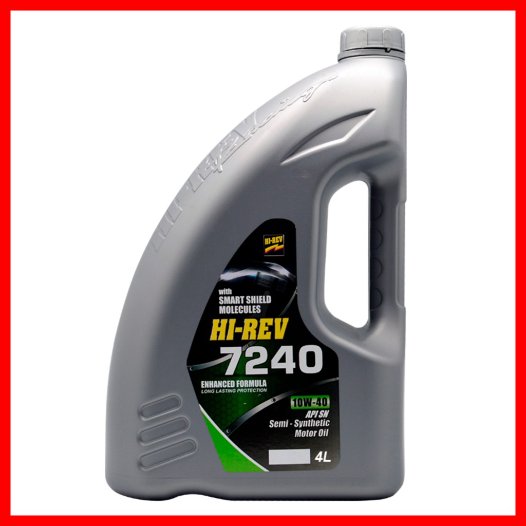 *ReadyStock*🇲🇾 100% Original HI-REV 7240 10W-40 4L API SN Semi ...