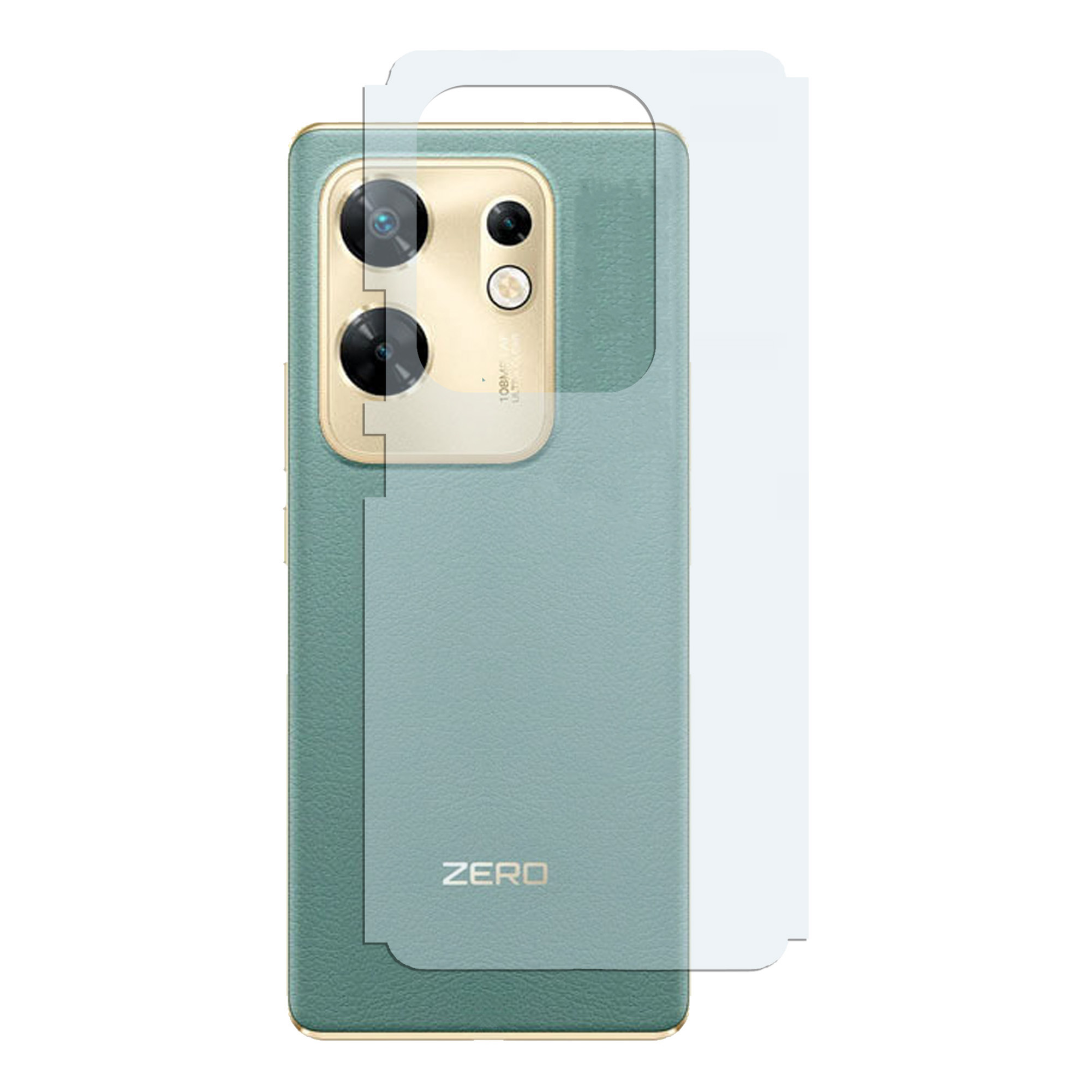 Infinix Zero 30 4G Back Protector Carbon Fiber Matte Soft Skin Sheet ...