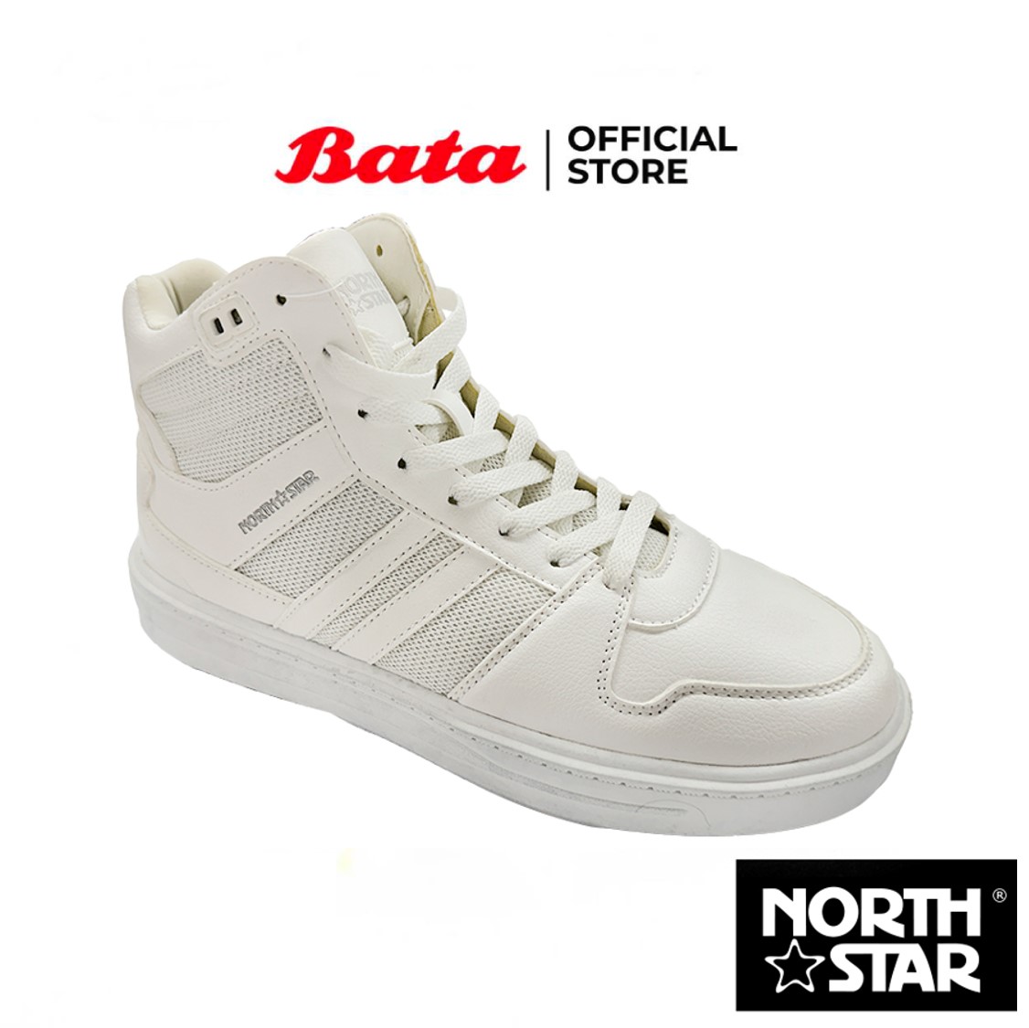 Bata บาจา by North Star รองเท้าผ้าใบหุ้มข้อ แบบผูกเชือก สนีคเกอร์แฟชั่น ดีไซน์เท่ห์ สวมใส่ง่าย ...
