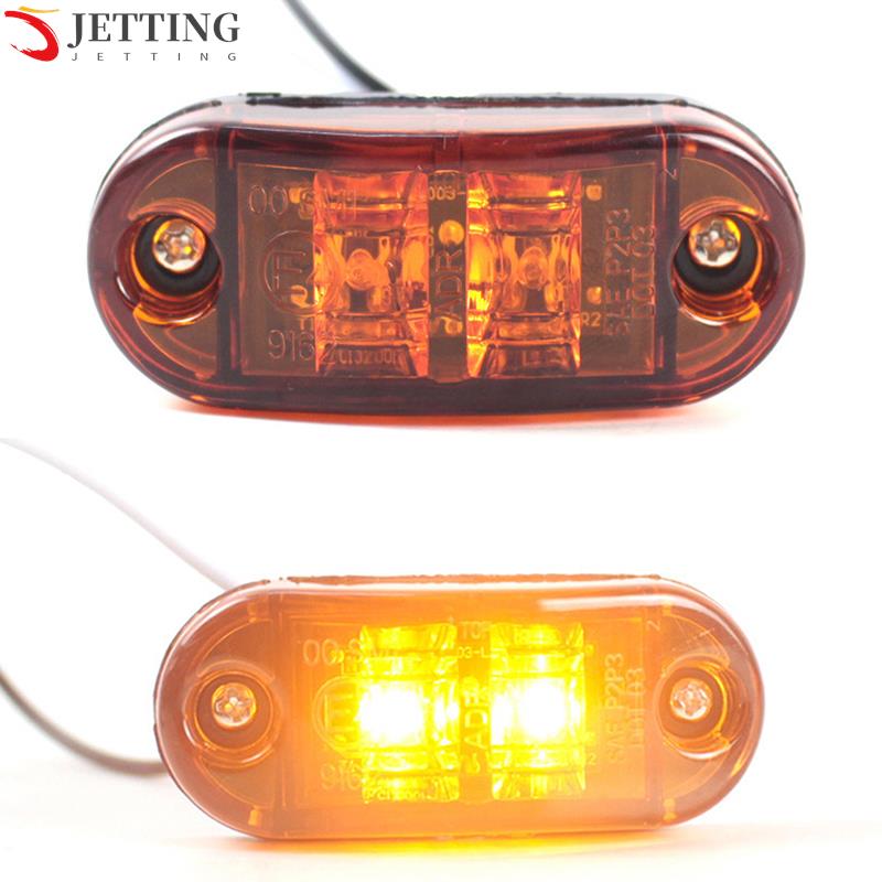 1pc 12v 24v Led Side Marker Lights Tail Auto Car External Lights ...