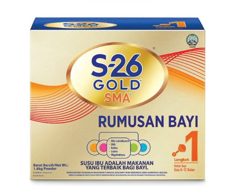 Wyeth S26 Gold SMA Infant Formula Step 1 - 1.8kg | Lazada