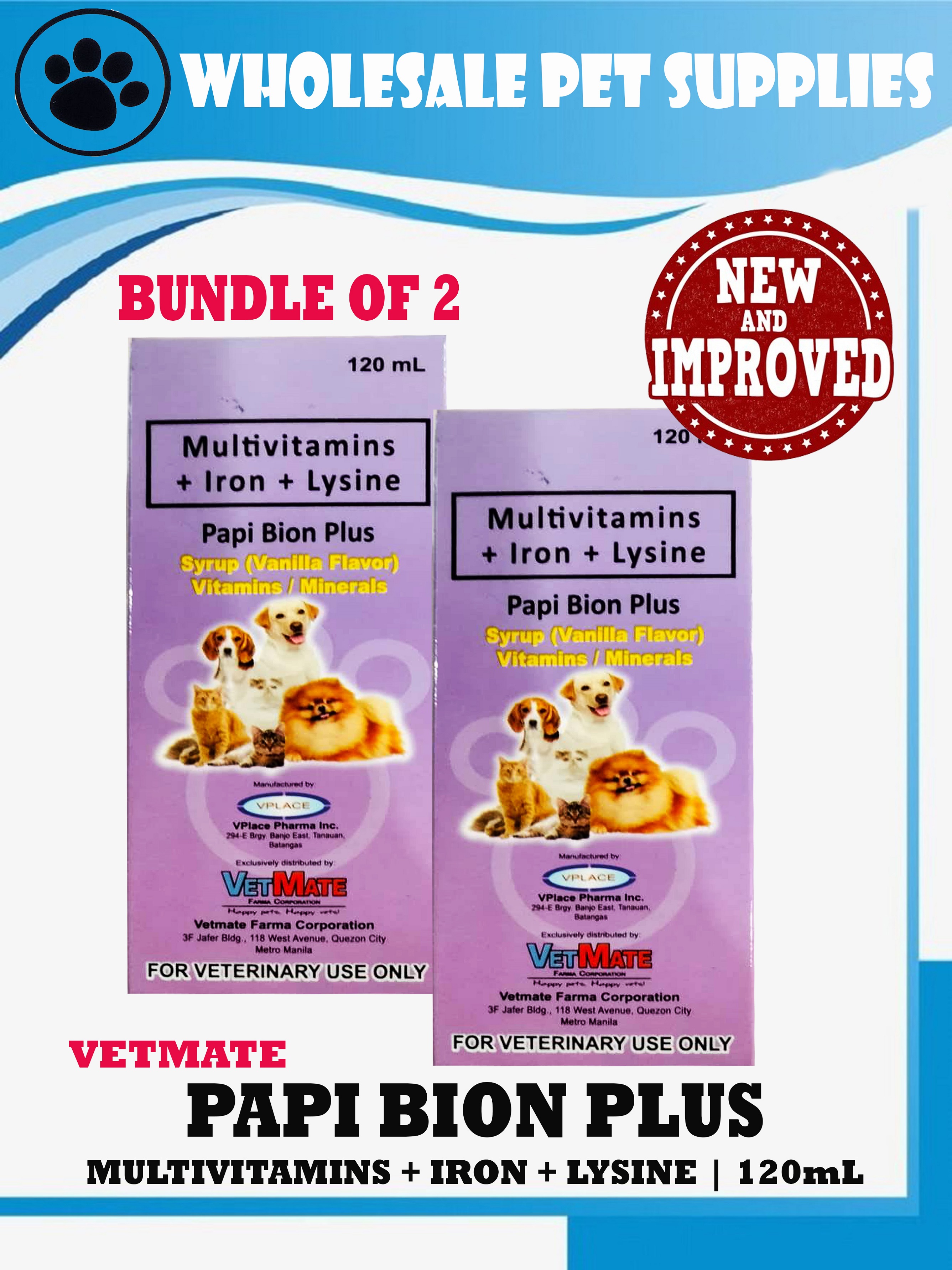 PAPI BION PLUS (Multivitamins + Iron + Lysine) BUNDLE of 2 | Lazada PH