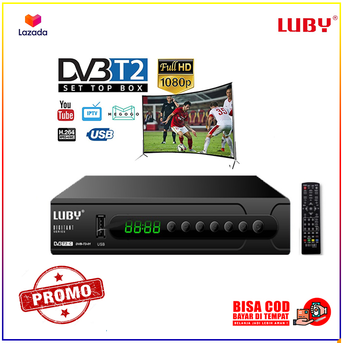 Set Top Box Luby DVB-T2-01 STB Luby Set Box Luby DVBT201 TV Receiver ...