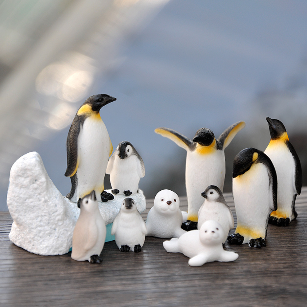 Resin Small Model Craft Penguin Iceberg Micro Landscape Fairy Garden ...