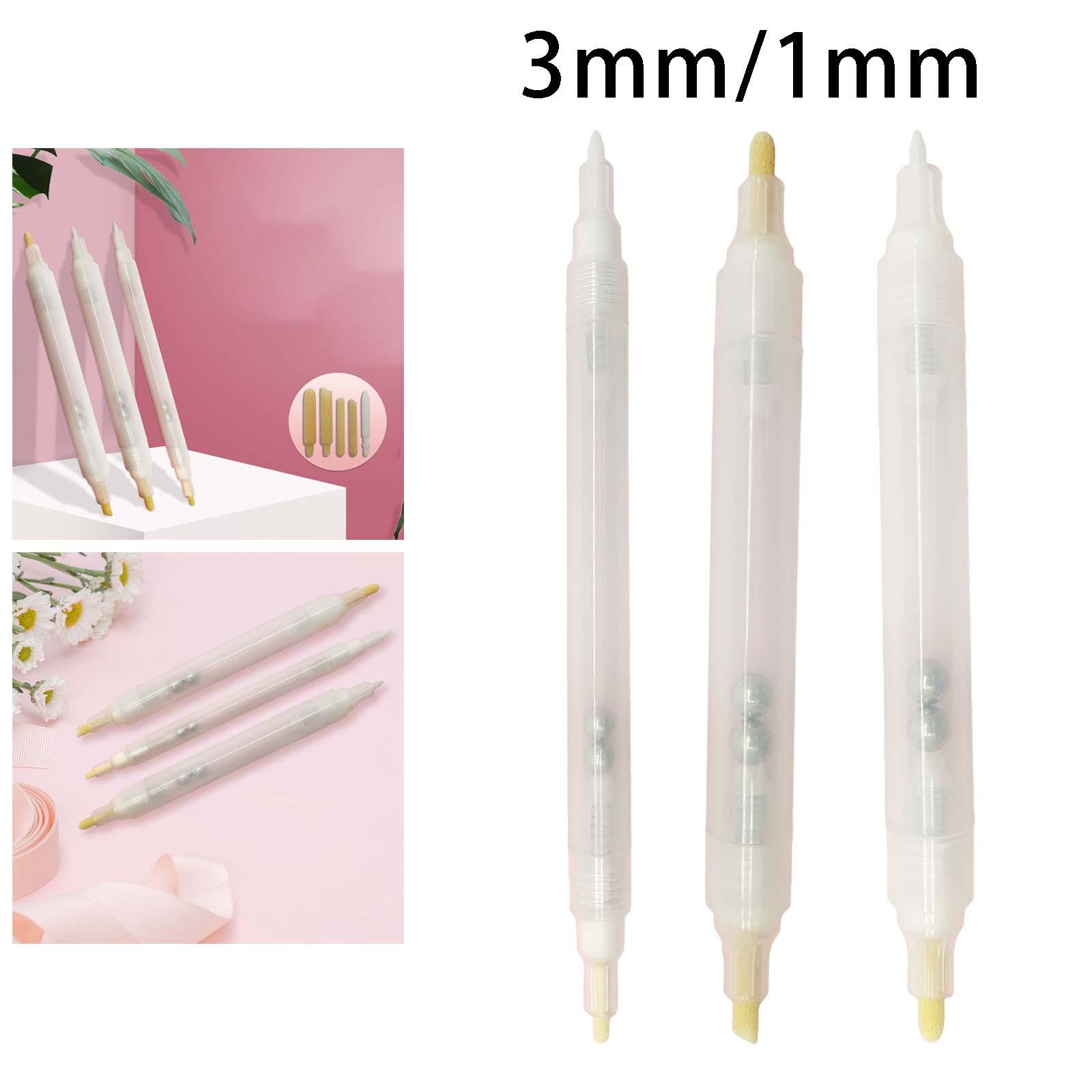 【The Quiet Page】3 Pieces Professional Empty Refill Pen Double Head Diy ...