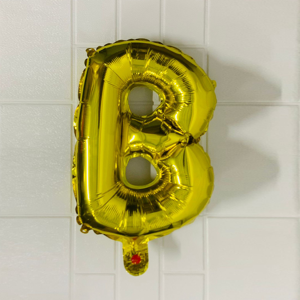 GM Balon Huruf Angka 40cm Satuan / Balon Alphabet A-Z Balon Gold R941 ...
