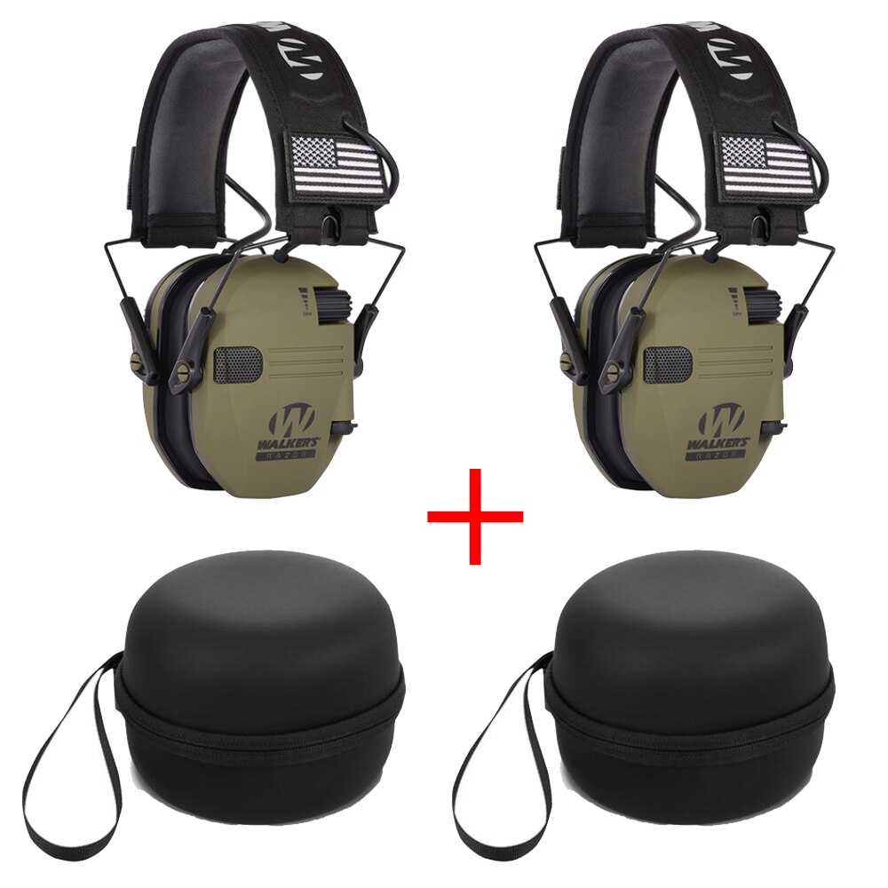 Hot Tactical Electronic Shooting Earmuffs With Storage Case Outdoor ...