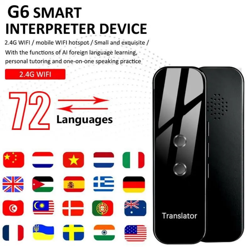 heilongjiang Real Time Translaty Pen Portable Intelligent Translator Mini Wireless Translator G6 ...
