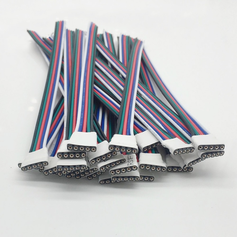 【UrbanNomad】5 Pcs 4 pin/5 Pin LED Cable Male Female Connector Adapter ...