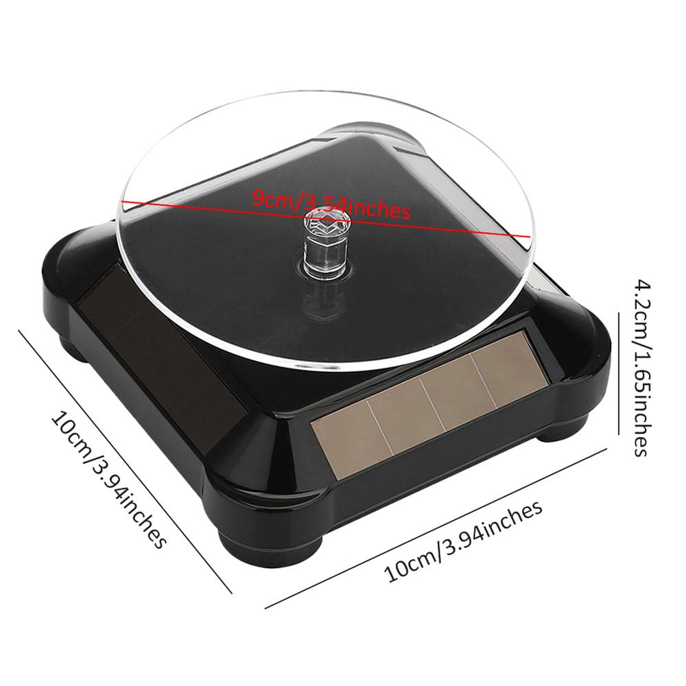 [LEUTCM] Solar Display Stand Rotating Turntable Solar Jewelry Electric ...