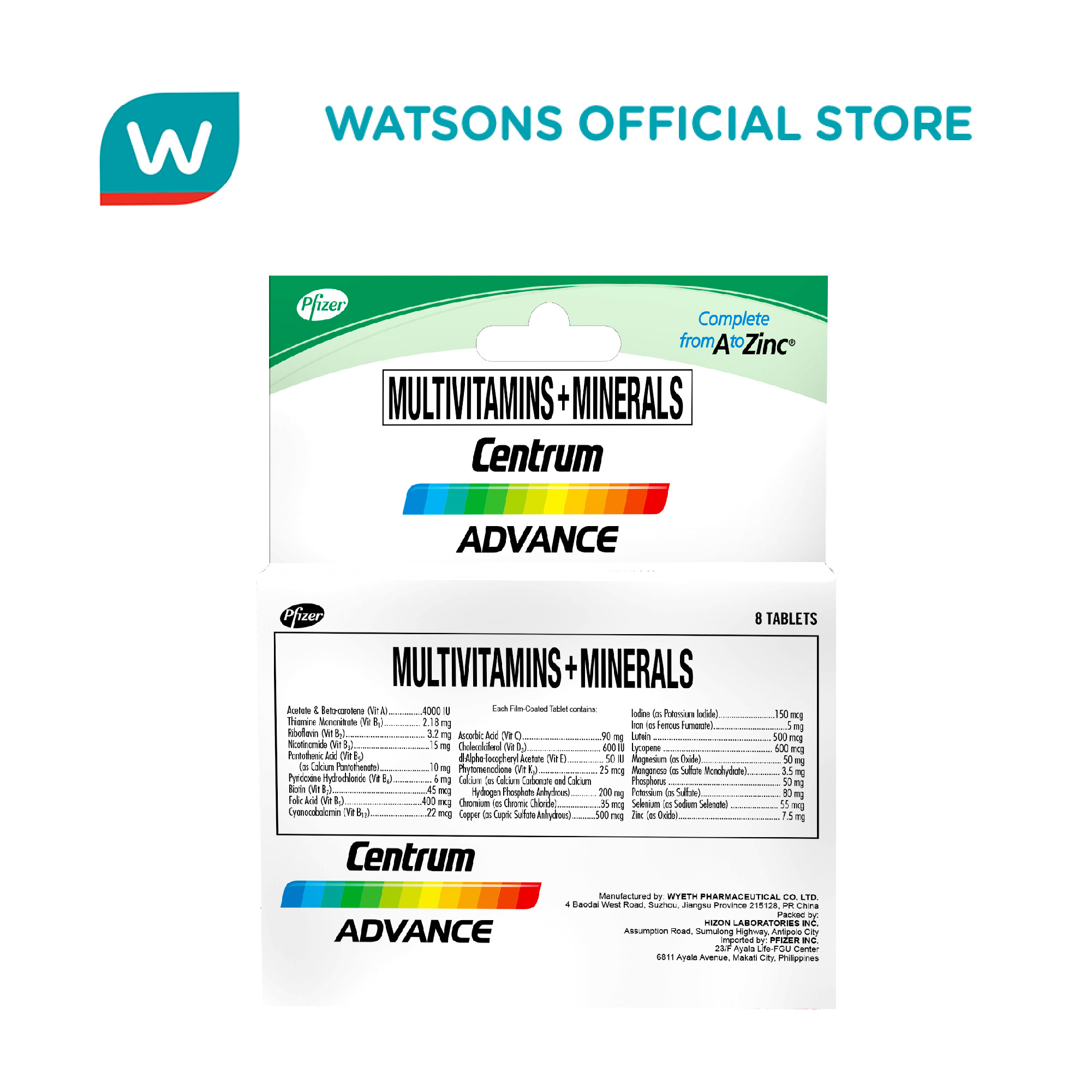 Centrum Advance 8 Tablets | Lazada PH