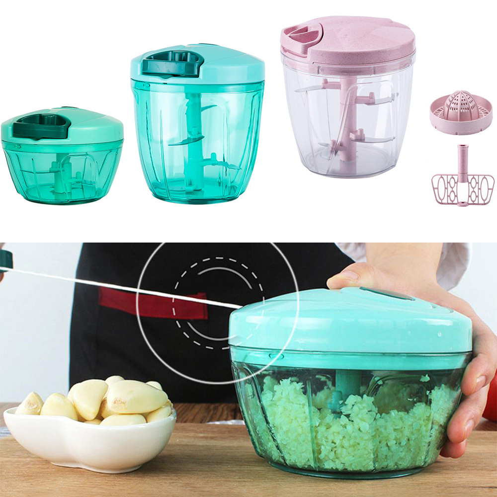 【High-quality】Manual Fruit Vegetable Chopper Hand Pull Food ter Onion ...