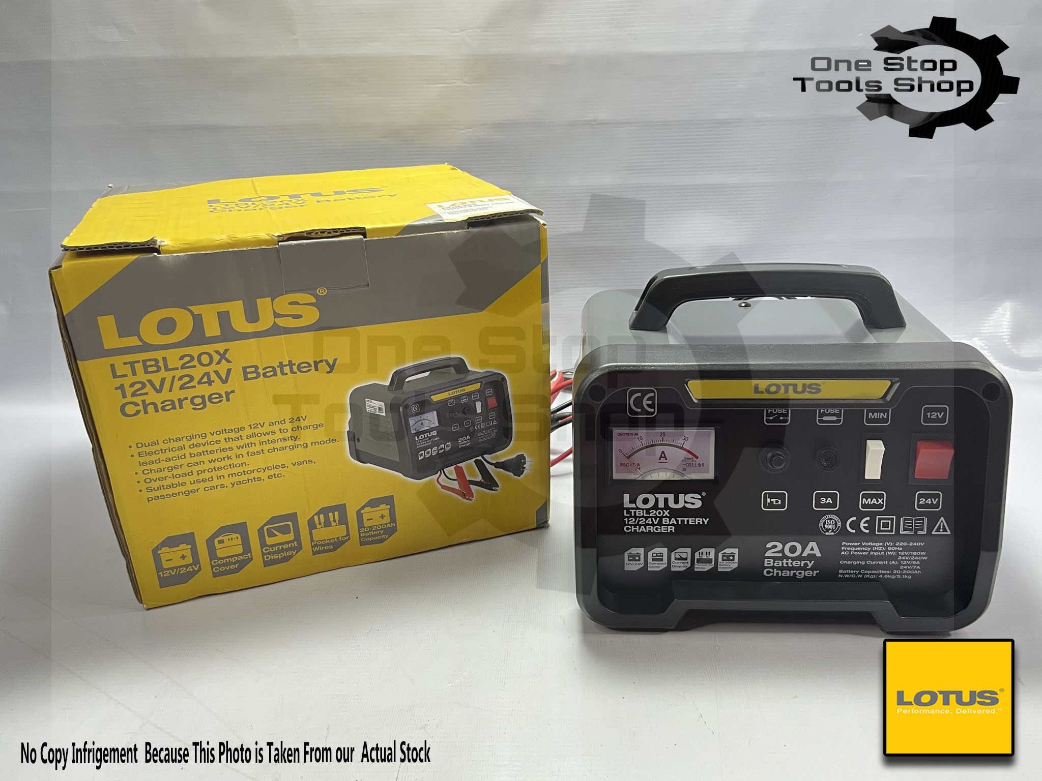 OSTS LOTUS HEAVY DUTY Battery Charger 12V/24V 20A LTBL20X | Lazada PH